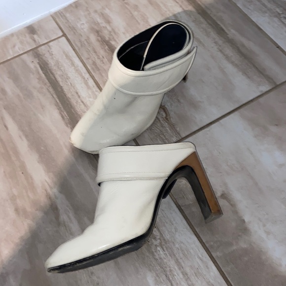 Shoes | Vintage Genuine Leather Cream Color High Heel | Poshmark